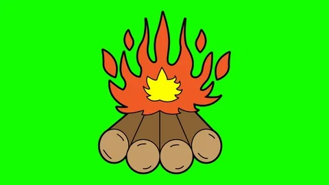 Bonfire Green Screen Stock Footage ~ Royalty Free Stock Videos | Pond5