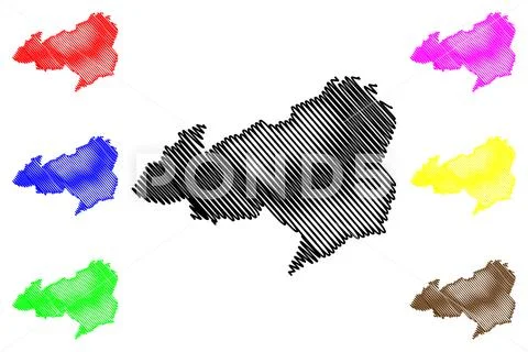 Bong County (Counties of Liberia, Republic of Liberia) map vector ...