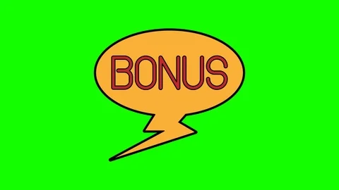 bonus animation green screen. 2D flat si... | Stock Video | Pond5