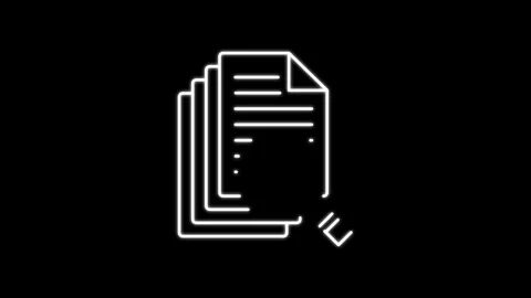 Book cover line icon animation. Open boo... | Stock Video | Pond5