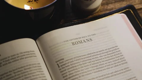 The Book of Romans Background Video with... | Stock Video | Pond5