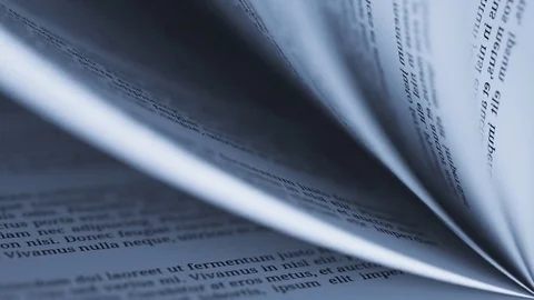 Book turning pages loop animation. | Stock Video | Pond5