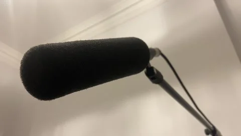 Boom Microphone Isolated Stock Footage ~ Royalty Free Stock Videos | Pond5