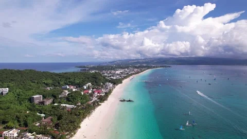 Boracay beach in the philippines shot fr... | Stock Video | Pond5
