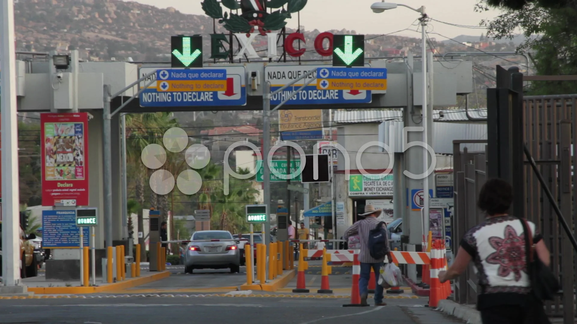 Tecate Mexico Border Crossing Map Untitled