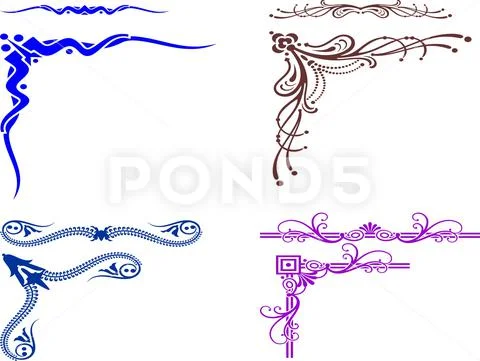 Border design Laser cut cnc panel design for metal, wooden room divider ...