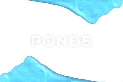 Photograph: Border frame made of acrylic color brush stroke. Isolated ...