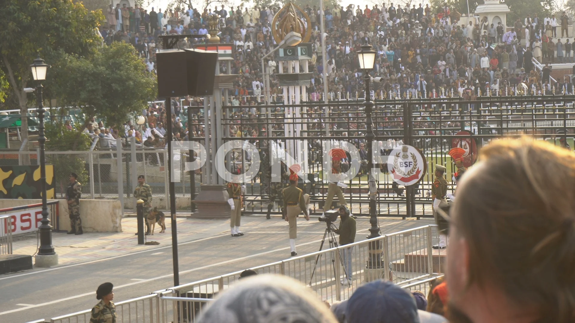 Wagah Border Gate Opening Ceremony