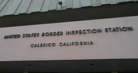 Border Inspection Station Sign Mexico Po... | Stock Video | Pond5