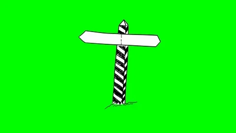 The border post with direction pointer. ... | Stock Video | Pond5