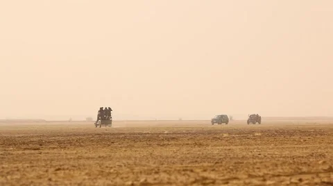 Border security Force in Desert | Stock Video | Pond5