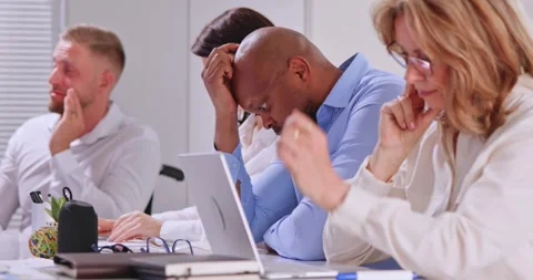 Bored Meeting Stock Footage ~ Royalty Free Stock Videos | Pond5