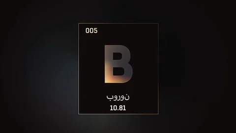 Boron as Element 5 of the Periodic Table... | Stock Video | Pond5