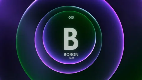 Boron Periodic Table Science Content Tit... | Stock Video | Pond5