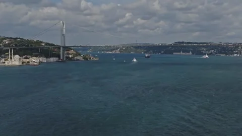 Bosphorus Strait Bridge and Ortakoy Mosq... | Stock Video | Pond5