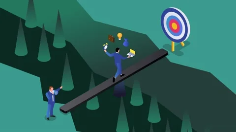 Boss command employee to walk toward dar... | Stock Video | Pond5