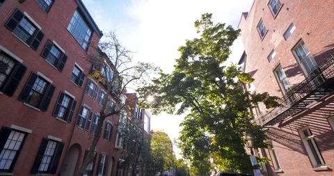 Boston Downtown Red Brick Architecture w... | Stock Video | Pond5
