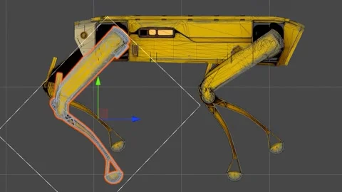 Boston Dynamics Spot Robot Dog Animated ... | Stock Video | Pond5