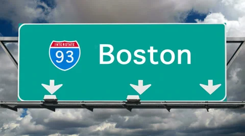 Boston Sign Stock Video Footage | Royalty Free Boston Sign Videos | Pond5