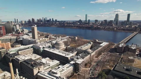 Boston University Aerial Stock Footage ~ Royalty Free Stock Videos | Pond5