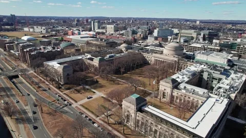 Boston University Aerial Stock Footage ~ Royalty Free Stock Videos | Pond5