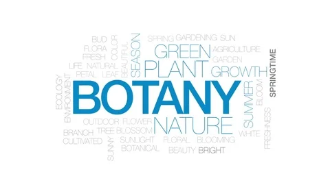 Botany animated word cloud, text design ... | Stock Video | Pond5