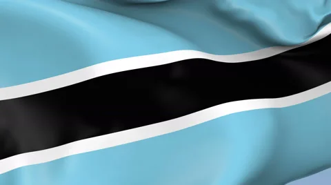 Botswana Flag Stock Footage ~ Royalty Free Stock Videos | Pond5