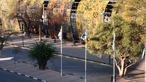 Botswana's Blue Black and White National... | Stock Video | Pond5