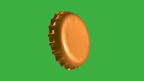 Bottle cap Spinning beer bottle ambar gl... | Stock Video | Pond5
