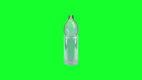Bottle is filled with water on the green... | Stock Video | Pond5
