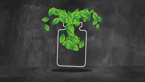 Bottle Filling Animation 4k - Green Lea... | Stock Video | Pond5