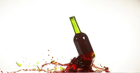 Alcohol Bottle Breaking Stock Footage ~ Royalty Free Stock Videos | Pond5