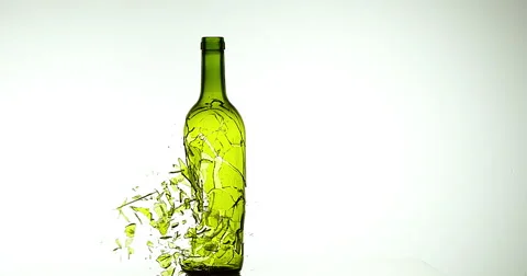Alcohol Bottle Breaking Stock Footage ~ Royalty Free Stock Videos | Pond5