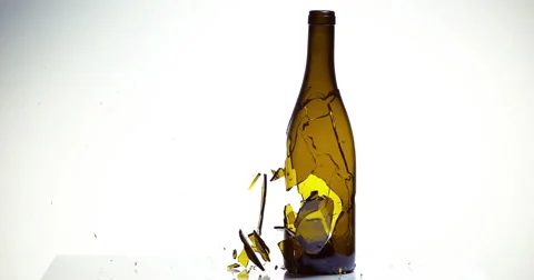 Alcohol Bottle Breaking Stock Footage ~ Royalty Free Stock Videos | Pond5