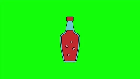 bottled drink green screen animation. ch... | Stock Video | Pond5