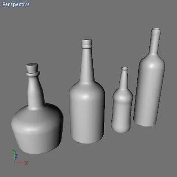 3D Model: Bottles ~ Buy Now #11482673 | Pond5