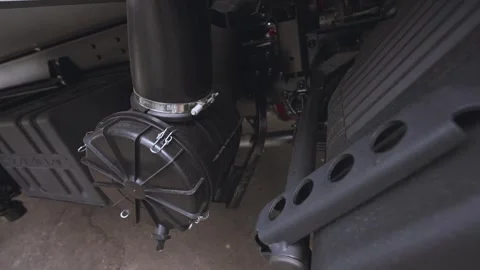 The bottom of the truck, the chassis of ... | Stock Video | Pond5