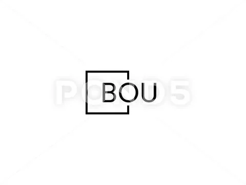 BOU letter initial logo design vector illustration: Royalty Free #198831990
