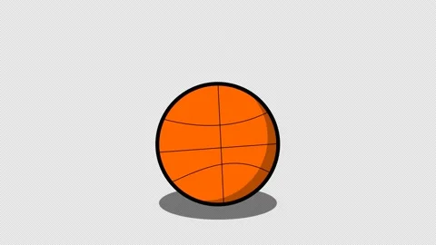 Bouncing basketball animated transparent... | Stock Video | Pond5