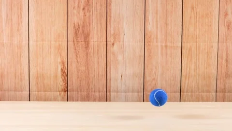 Bouncing Blue Tennis Ball Animation | Stock Video | Pond5