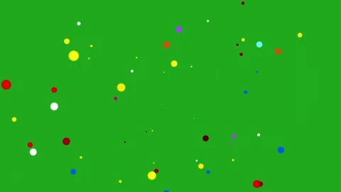 Bouncing colorful dot particles motion g... | Stock Video | Pond5