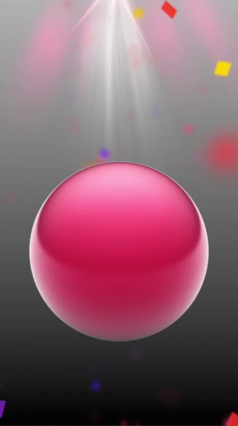 bouncing red ball with vertical image an... | Stock Video | Pond5