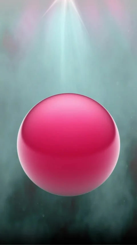 bouncing red ball with vertical image an... | Stock Video | Pond5