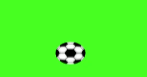 Bouncing soccer ball, on a green backgro... | Stock Video | Pond5