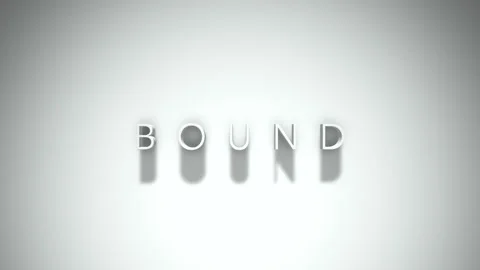 bound 3D title animation with shadows on... | Stock Video | Pond5