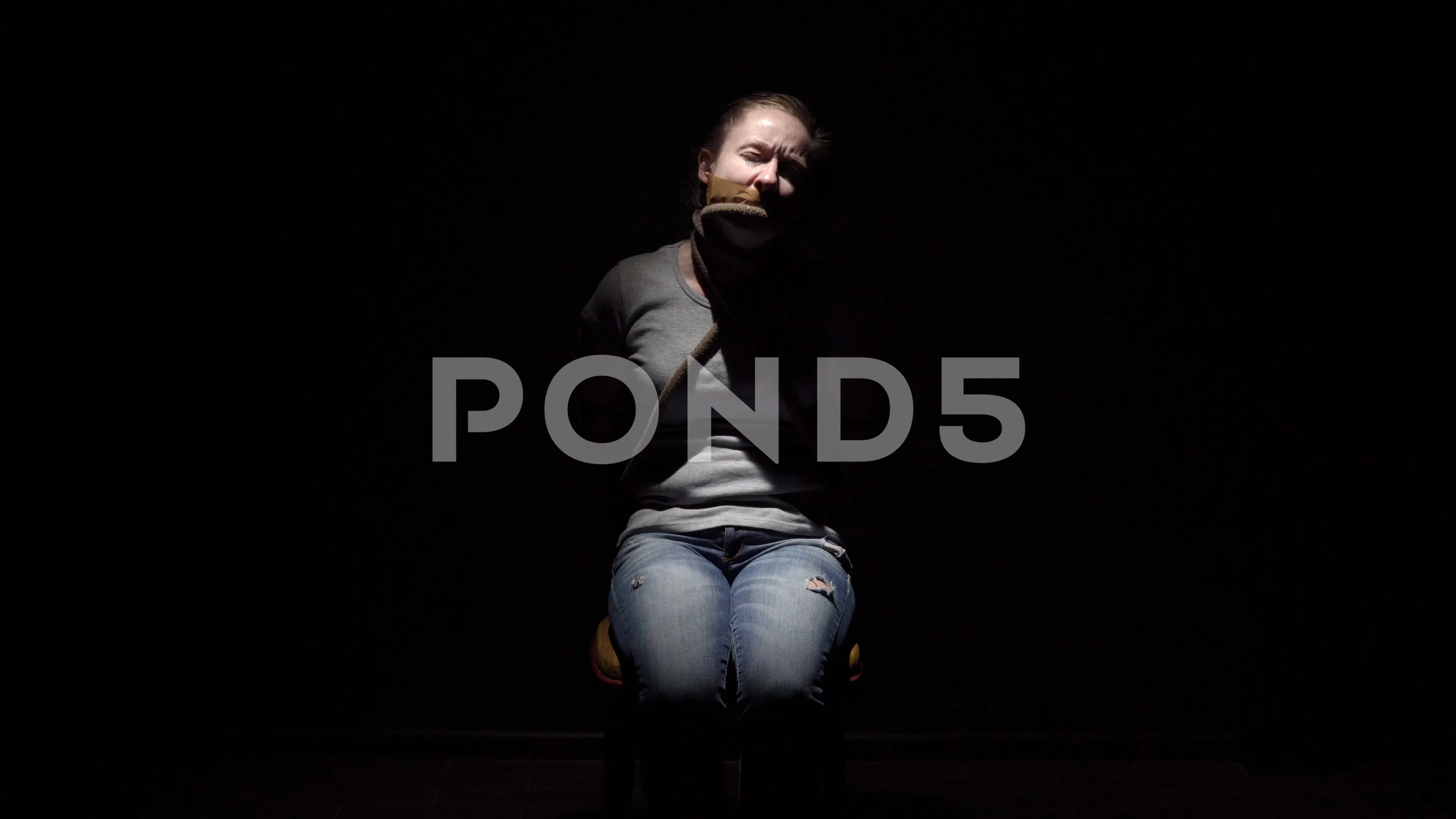 Woman Bound To Chair