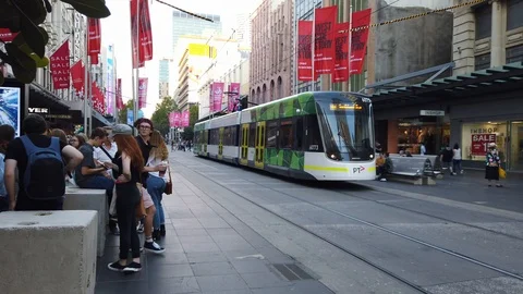 Bourke Street Mall Stock Video Footage | Royalty Free Bourke Street ...