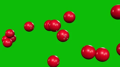 Bowling balls thrown up on green screen,... | Stock Video | Pond5