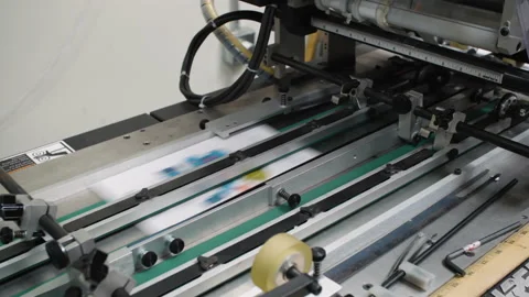 Box and Packaging Assembly Line Machine | Stock Video | Pond5