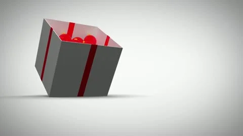 Box of ball falling on the floor animati... | Stock Video | Pond5